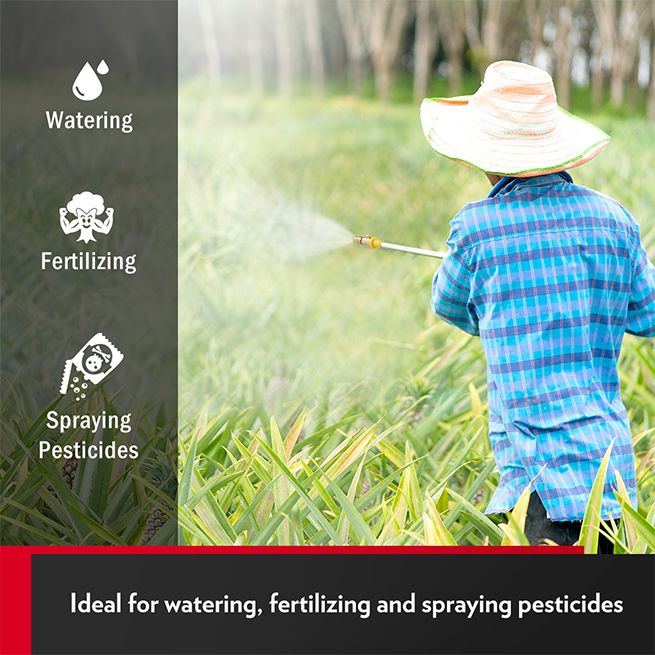 50L High-Pressure Weed Sprayer Jet & Stream Spray Garden Lawn Grass ...