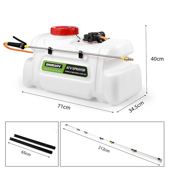 50L High-Pressure Weed Sprayer Jet & Stream Spray Garden Lawn Grass ...