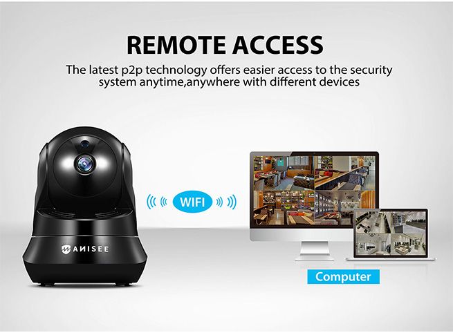 Anisee CCTV Security Camera IP Wireless Camera System Outdoor Home Full ...