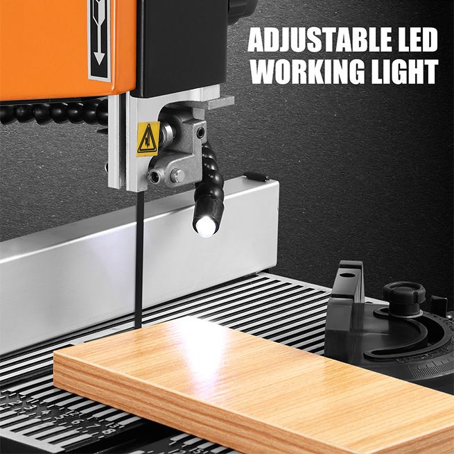 350W Bandsaw Wood Cutting Band Saw Blades Vertical Table Portable w ...