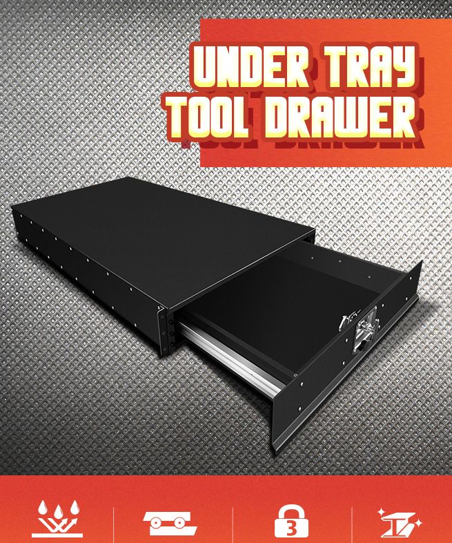 Steel Under Tray Tool Box Truck Ute Tool Boxes Toolbox Roller Drawer