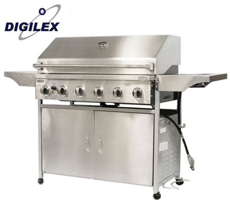 Digilex Compact 6 Burner Gas Barbecue BBQ
