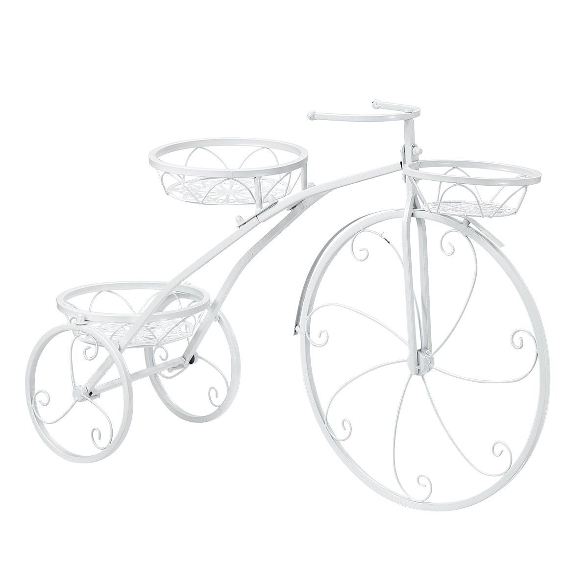 3 Tier Bicycle Shape Plant Stand Metal Flower Plant Pot Stand Display ...