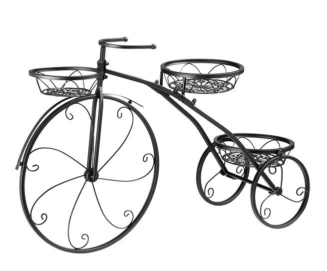 3 Tier Bicycle Shape Plant Stand Metal Flower Plant Pot Stand Display ...