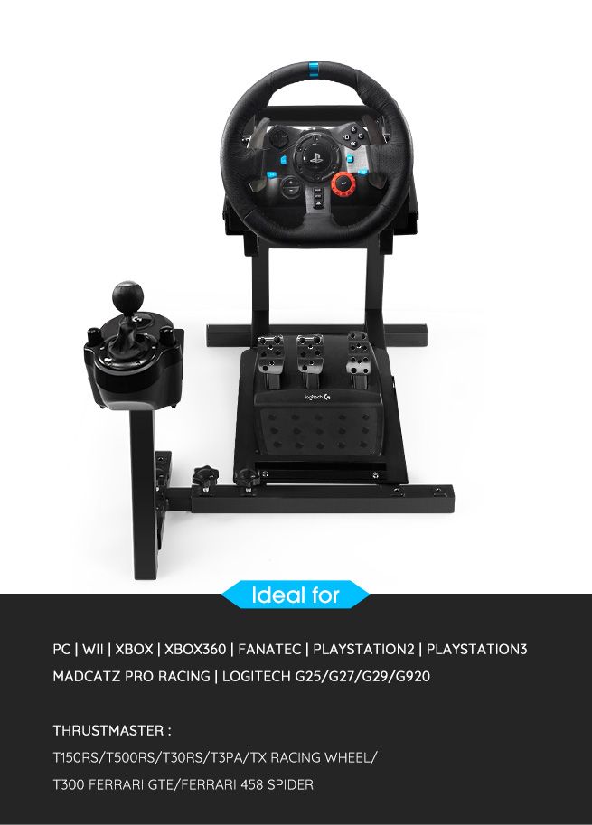Adjustable Gaming Racing Simulator Steering Wheel Stand for PS2 PS3 ...