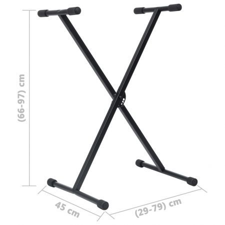 Keyboard Stand and Stool Set Black | Crazy Sales