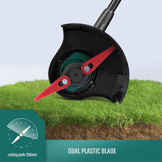 20V Cordless Grass Trimmer Hedge Turf Brush Cutter Edger Snipper Garden ...