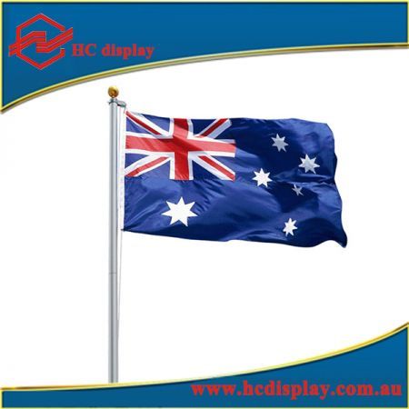 7.6M Aluminium Flag Pole Kit Australian Aussie Sectional 8 Section ...