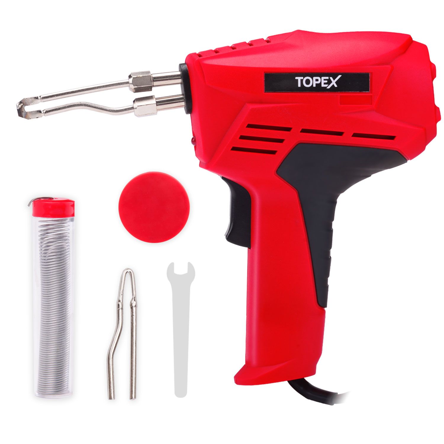 TOPEX Heavy Duty Universal Soldering Gun Iron Kit w/ 6 Second Heat Up ...