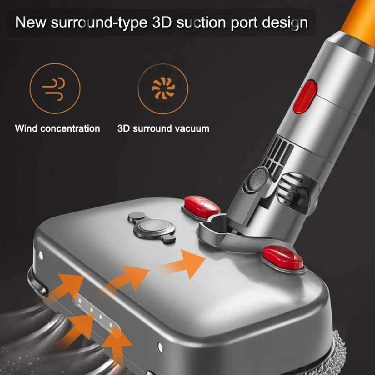 Wet Dry Suction Mop Head and Floor Brush Fit for DysonV7V8V10V11 Vacuum ...