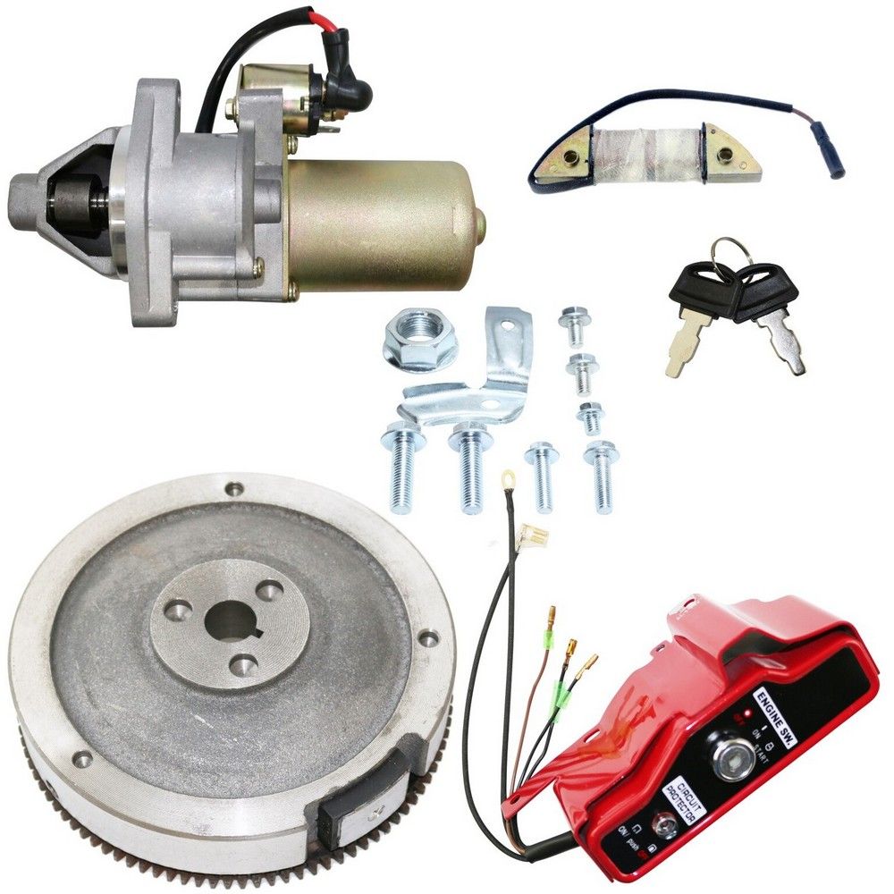Electric Start Conversion Kit For Honda GX340 GX390 Starter Motor ...