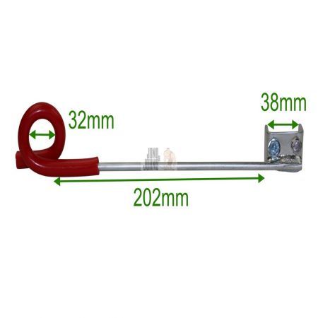 20x Offset Star Picket Pigtail Insulator Outrigger Steel Electric Fence ...