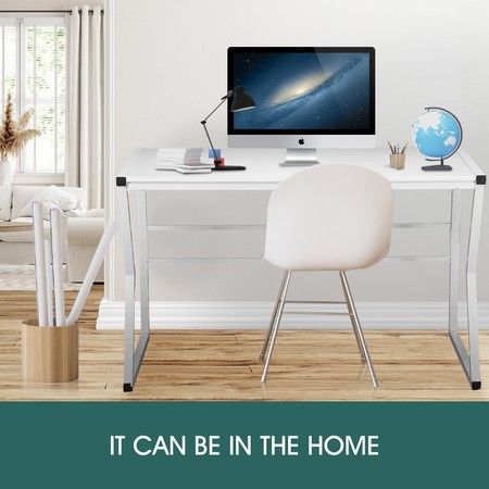 K Shaped Computer Desk Home Office Desk Workstation Gaming Study ...