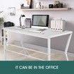 K Shaped Computer Desk Home Office Desk Workstation Gaming Study ...