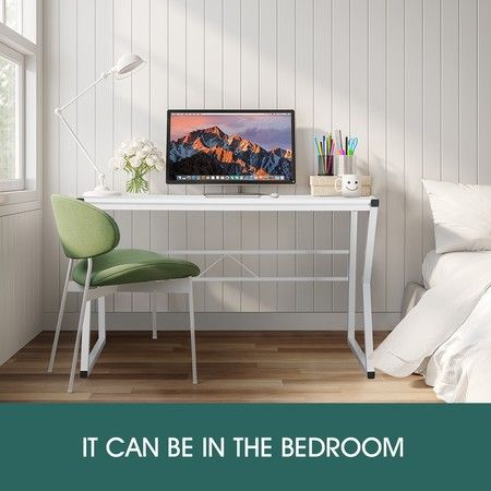 K Shaped Computer Desk Home Office Desk Workstation Gaming Study ...