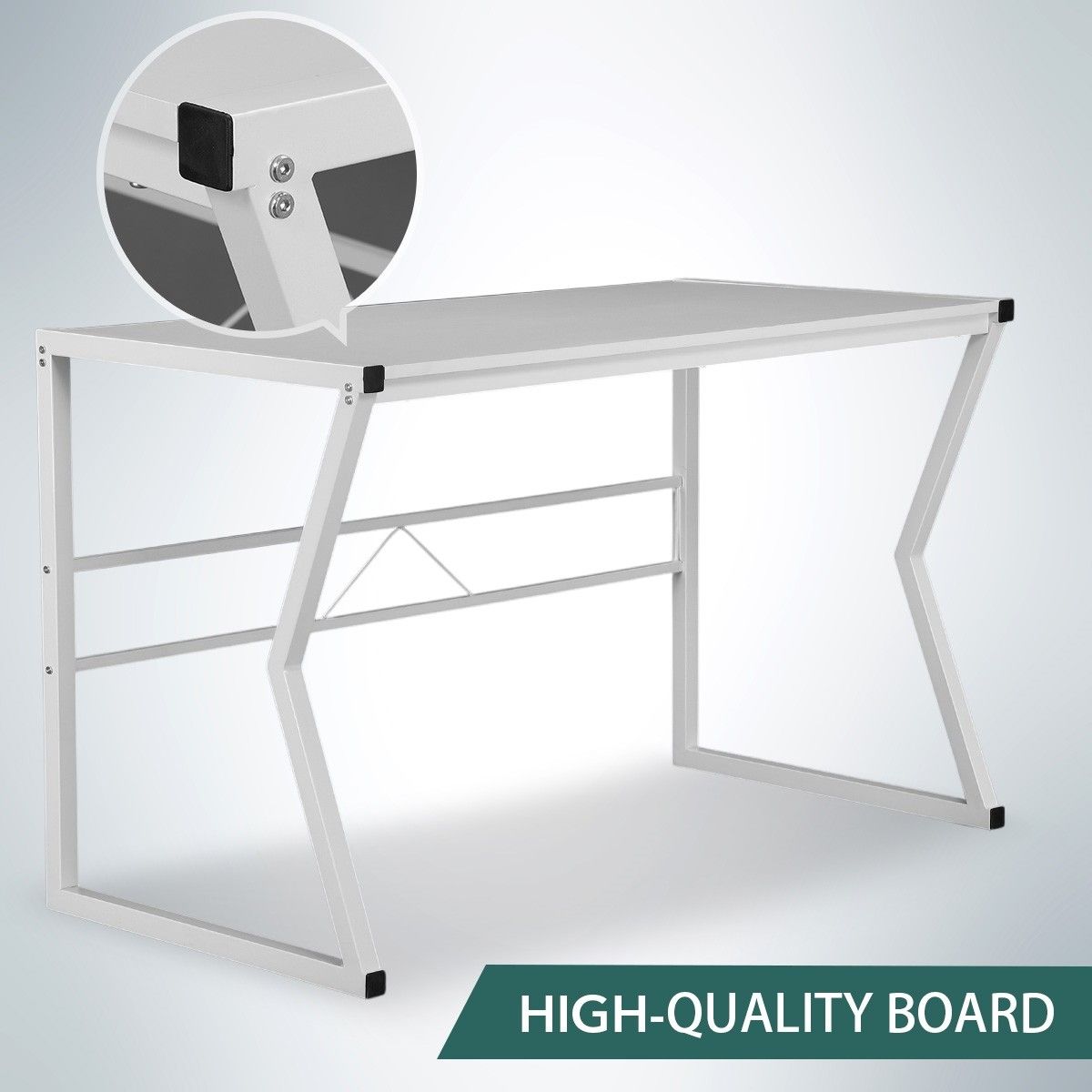 K Shaped Computer Desk Home Office Desk Workstation Gaming Study ...