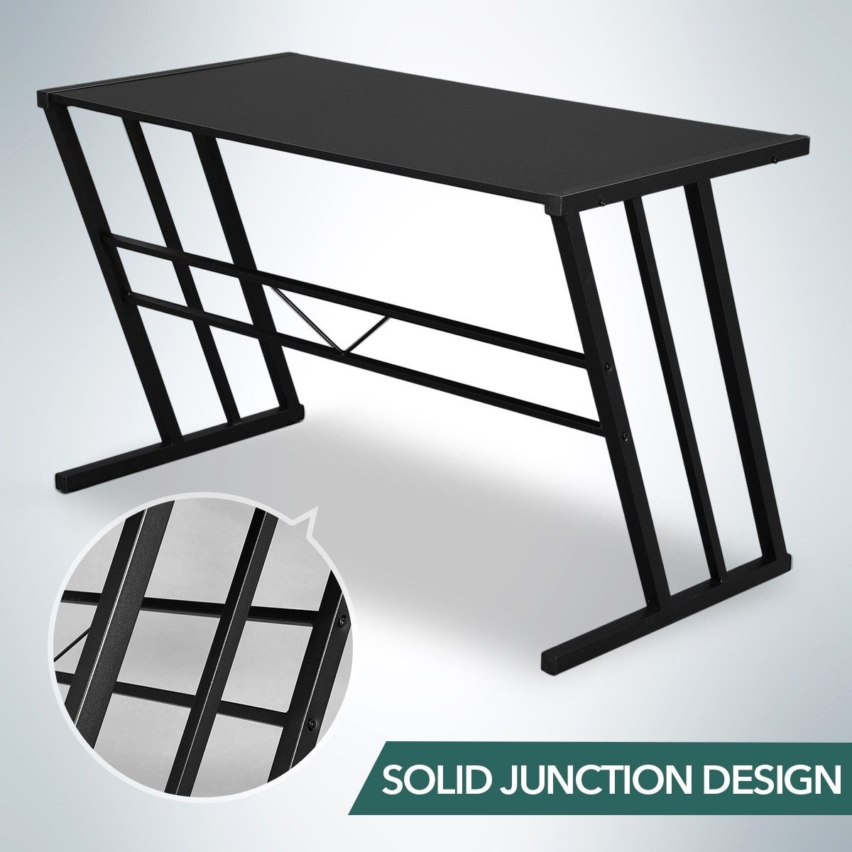 Z Shaped Leg Computer Desk Home Office Gaming Desk Study Writing Work ...