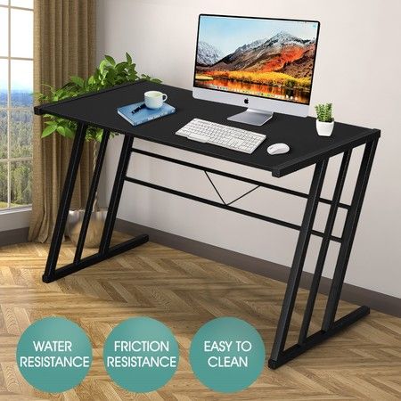 Z Shaped Leg Computer Desk Home Office Gaming Desk Study Writing Work ...