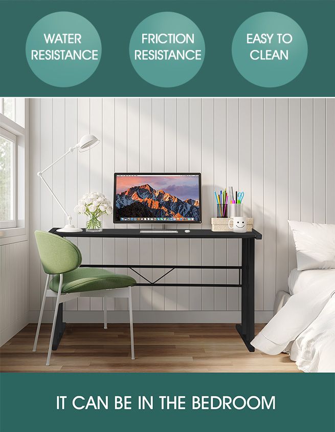 Z Shaped Leg Computer Desk Home Office Gaming Desk Study Writing Work ...