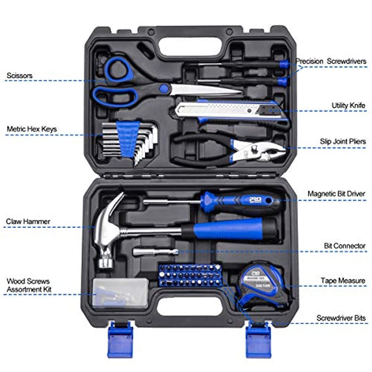 49-Piece Portable Tool Kit General Household Hand Tool Set | Crazy Sales