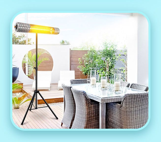 Heavy Duty Adjustable Tripod Stand for Maxkon Outdoor Infrared Heaters ...