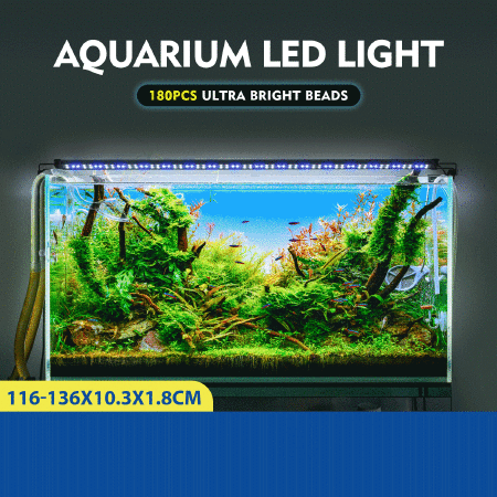 Aquarium Light Fish Tank Led Lighting Lamp White Blue for 120-140cm ...