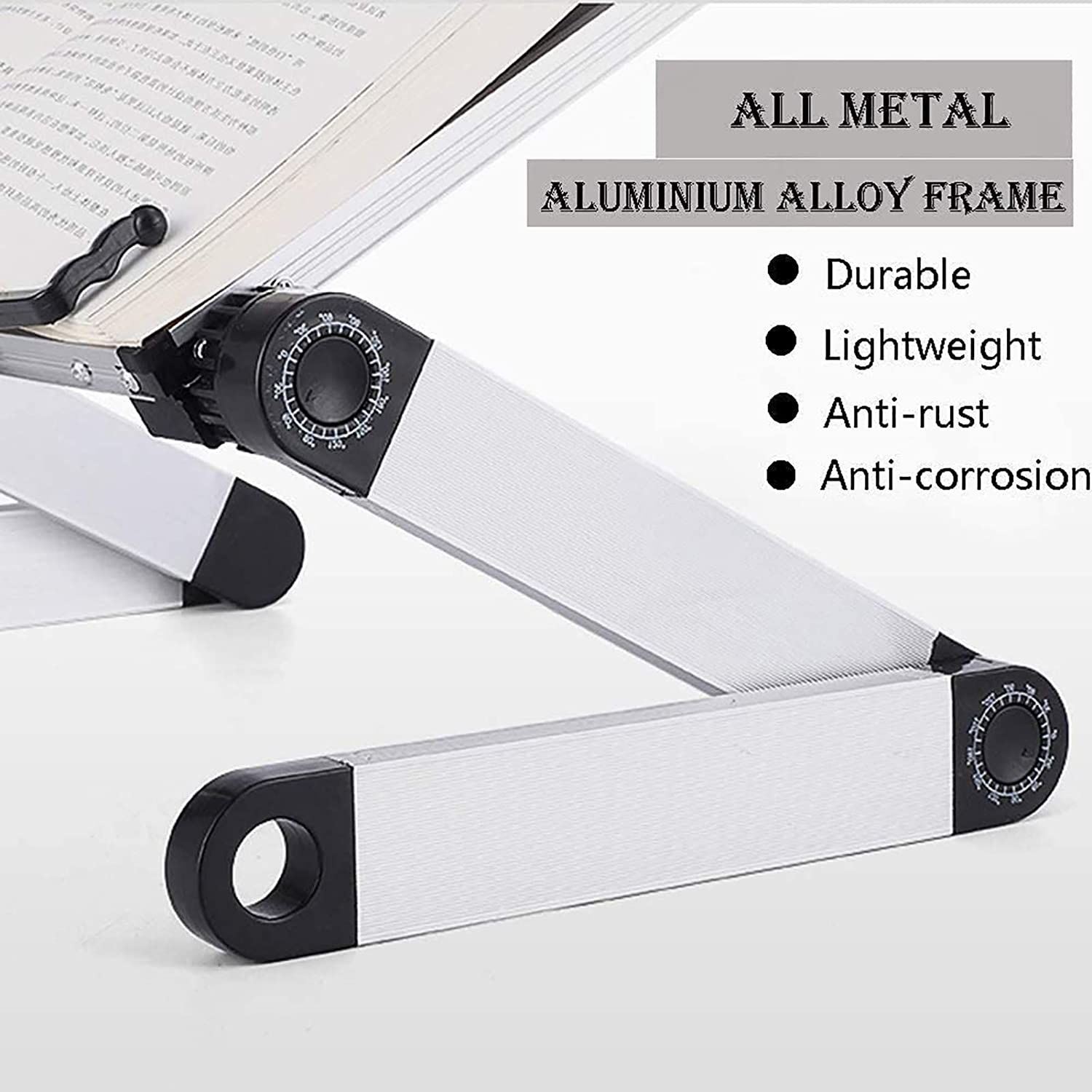 Adjustable Book Stand, Height and Angle Adjustable Ergonomic Book ...