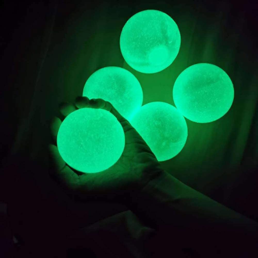 Sticky Balls, 4pcs Glowing Sticky Balls for Children and Adults gobbles ...