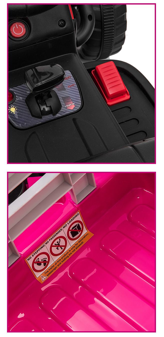 Kids Farm Tractor Electric Ride On Toys 2.4G R/C Remote Control Cars w ...