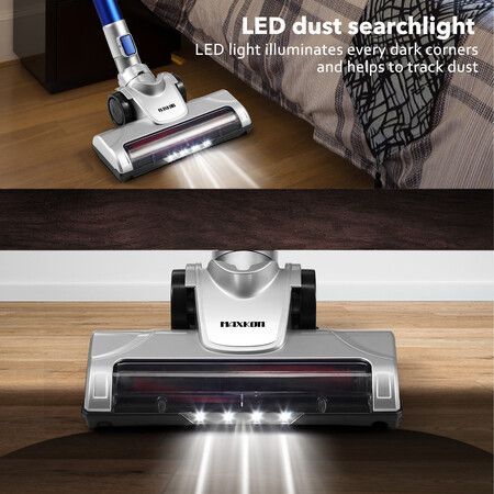 2-In-1 Cordless Vacuum Cleaner Stick Handheld Vac Rechargeable Led ...