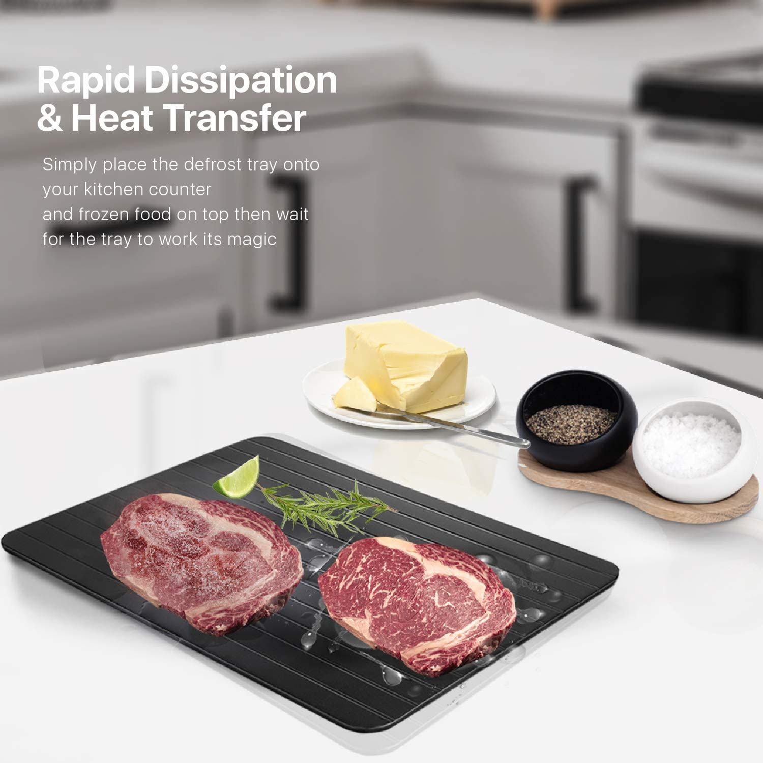 Fast Defrosting Tray for Natural Thawing Frozen Meat, Rapid Thawing ...