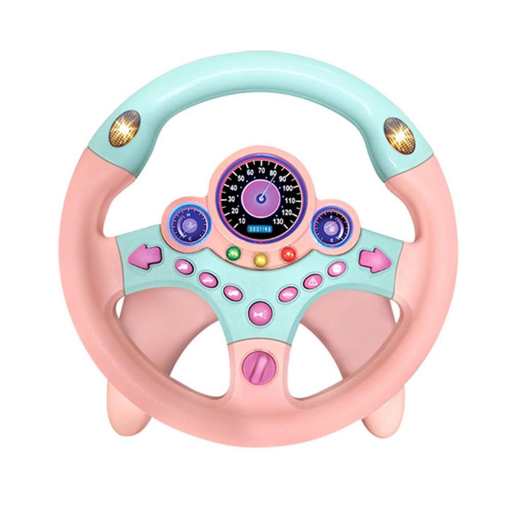 Cute Children Steering Wheel Toys With Light Simulation Driving Sound ...