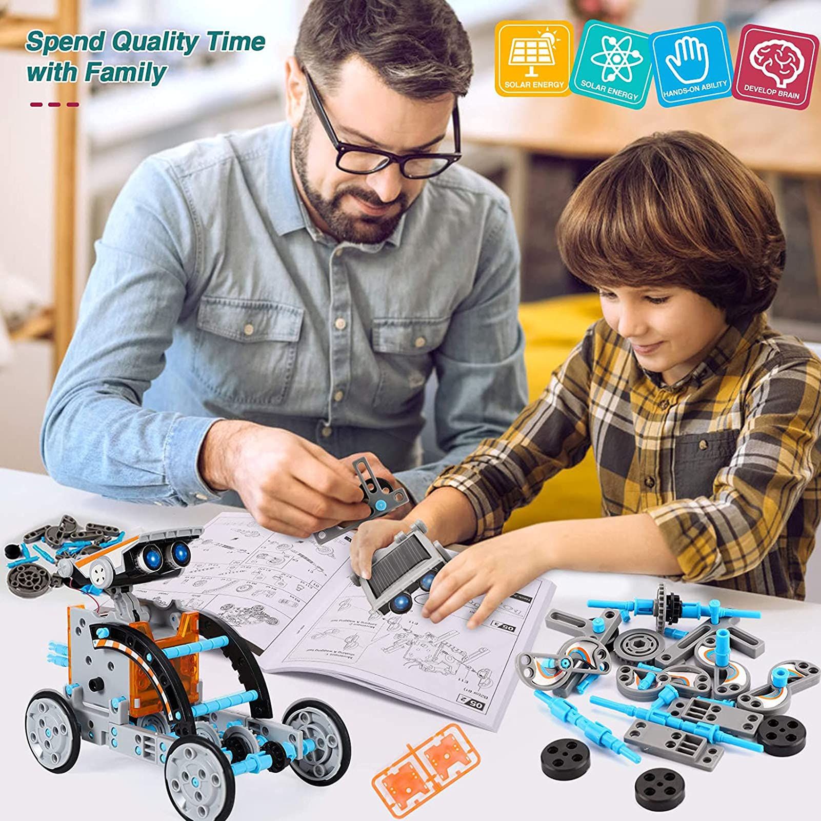 12-in-1 STEM Solar Robot Kit Toys Gifts Educational Building Science ...