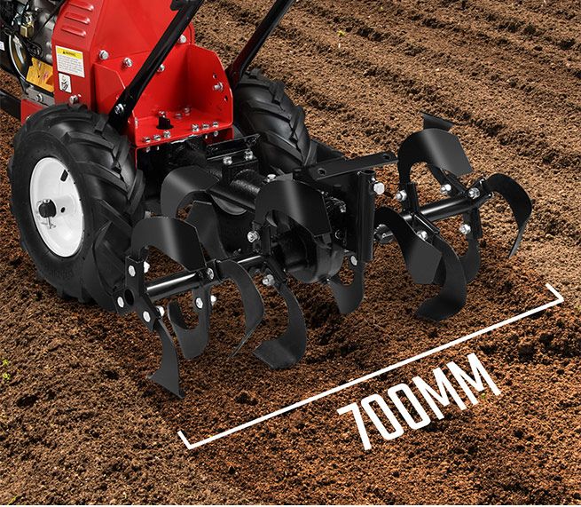 8HP Garden Tiller Cultivator Self Propelled Rotary Rototiller Soil Hoe ...