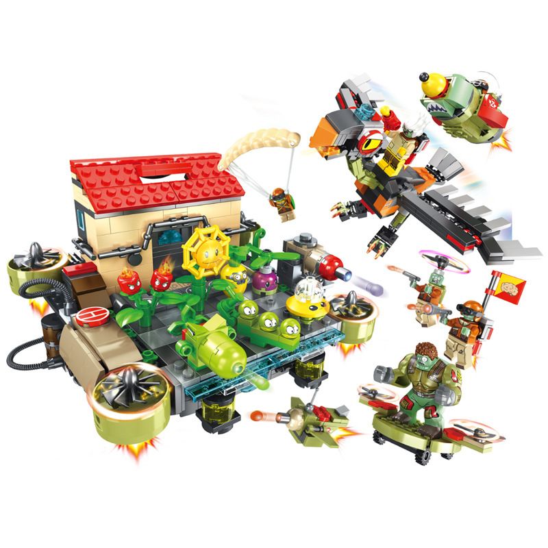 Plants Vs Zombies Compatible Building Blocks Mini Figure Toys The Sky ...