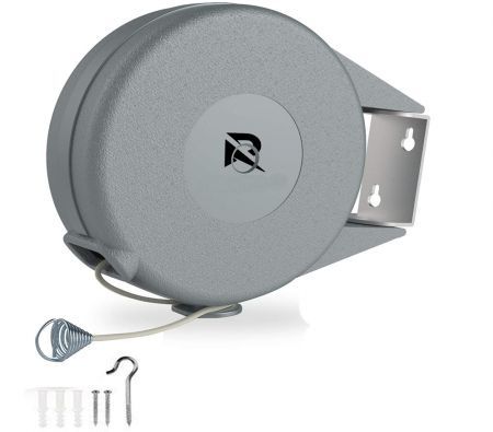 Retractable Clothesline - Portable Heavy Duty Indoor and Outdoor Single ...