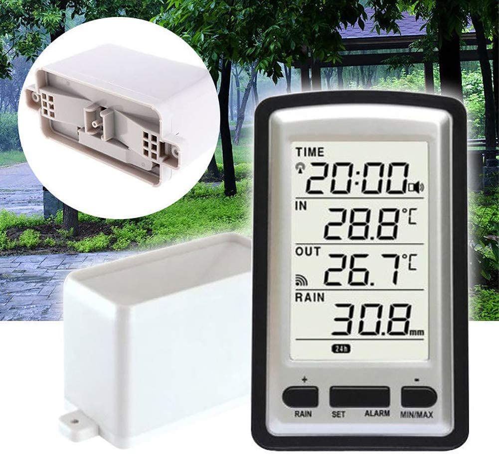 Electronic Rain Gauge, Portable Wireless Rain Gauge High Precision ...