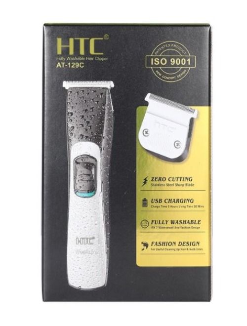 HTC Hair Clipper Rechargeable Professional Electrical Hair Trimmer