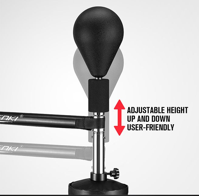 Genki Free Standing Punching Boxing Kicking Bag Stand Adjustable Height ...