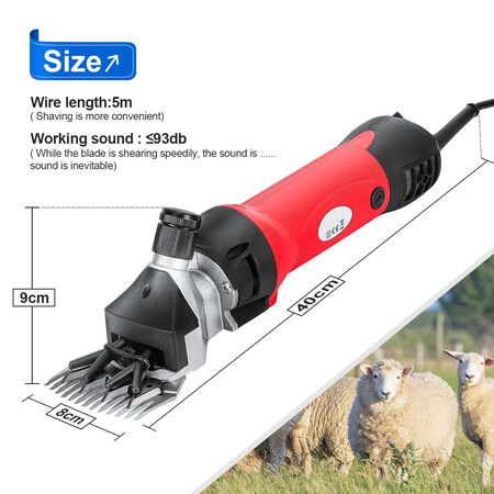 2800RPM Electric Sheep Wool Shear Clipper Livestock Hair Grooming Kit ...