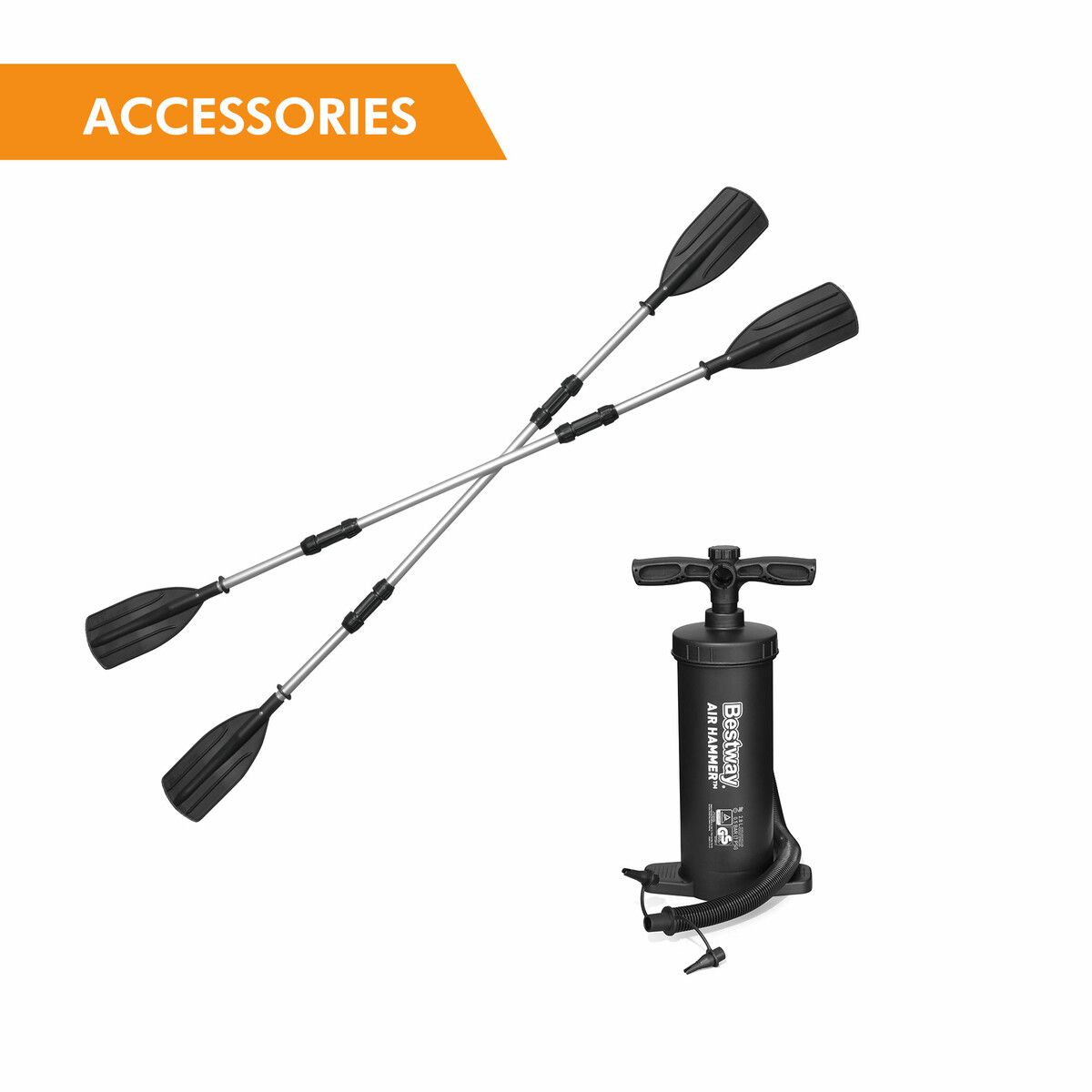 Bestway Lightweight Tandem Kayak Inflatable Two-person Canoe 3.21m x ...