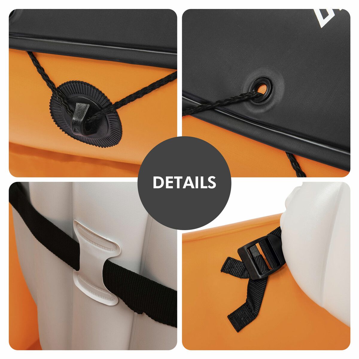 Bestway Lightweight Tandem Kayak Inflatable Two-person Canoe 3.21m x ...