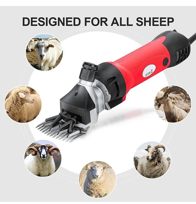 2800RPM Electric Sheep Wool Shear Clipper Livestock Hair Grooming Kit ...
