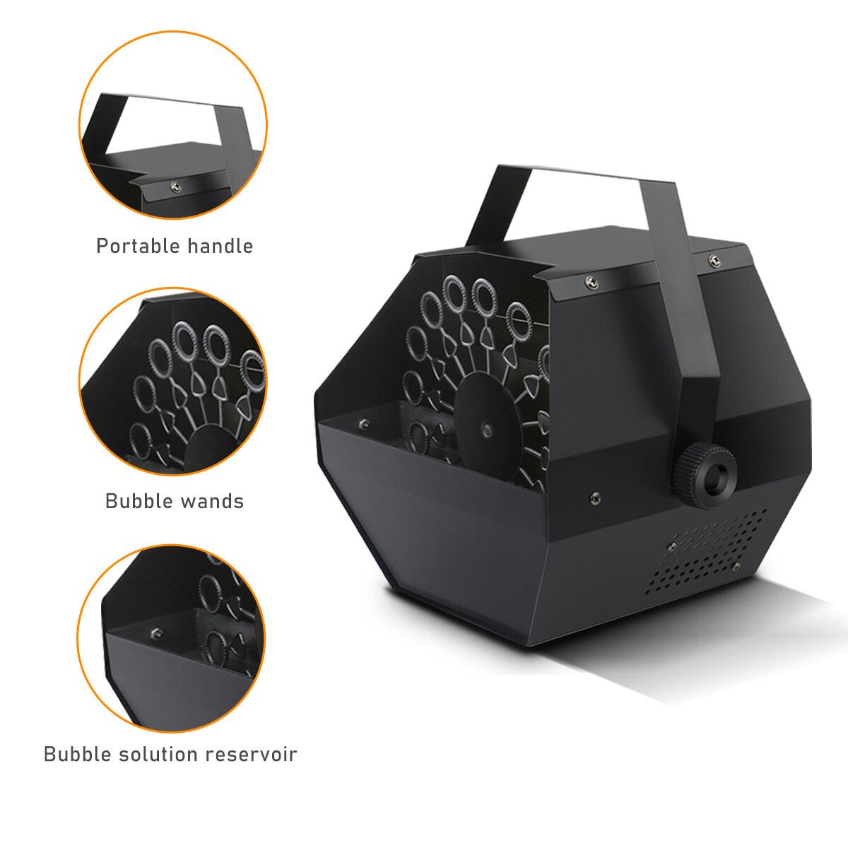 Portable Bubble Machine Electric Auto Bubbling Maker Party Supplies ...