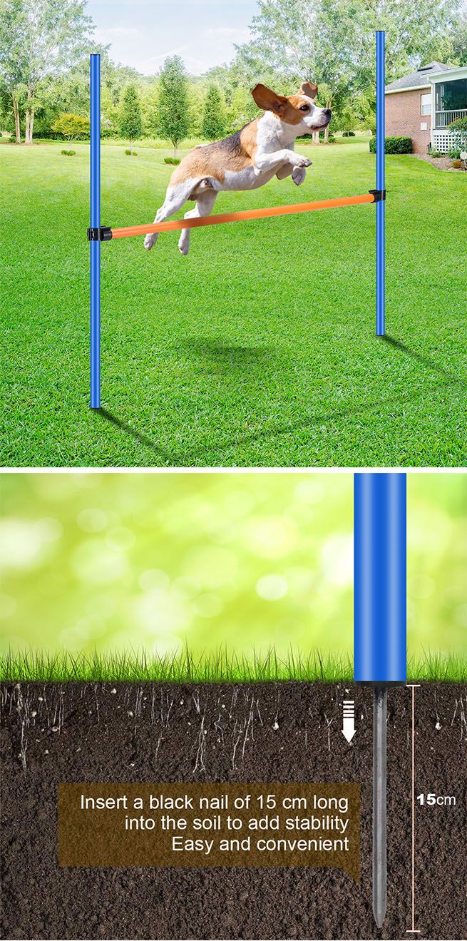 Pet Dog Hurdle Bar Puppy Agility Equipment Interactive Toys Exercise ...