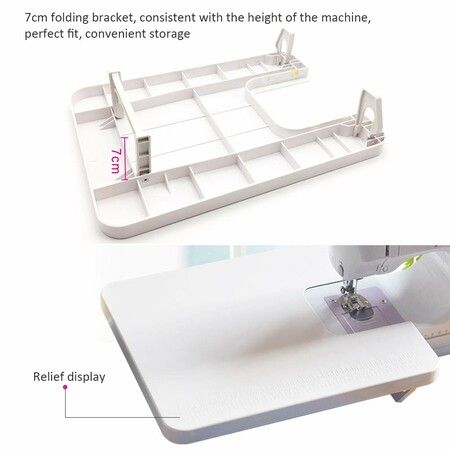 Electric Sewing Machine & extension table Portable Mini with 12 Built ...