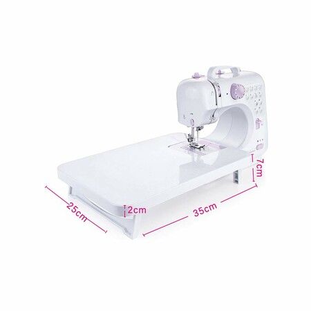 Electric Sewing Machine & extension table Portable Mini with 12 Built ...