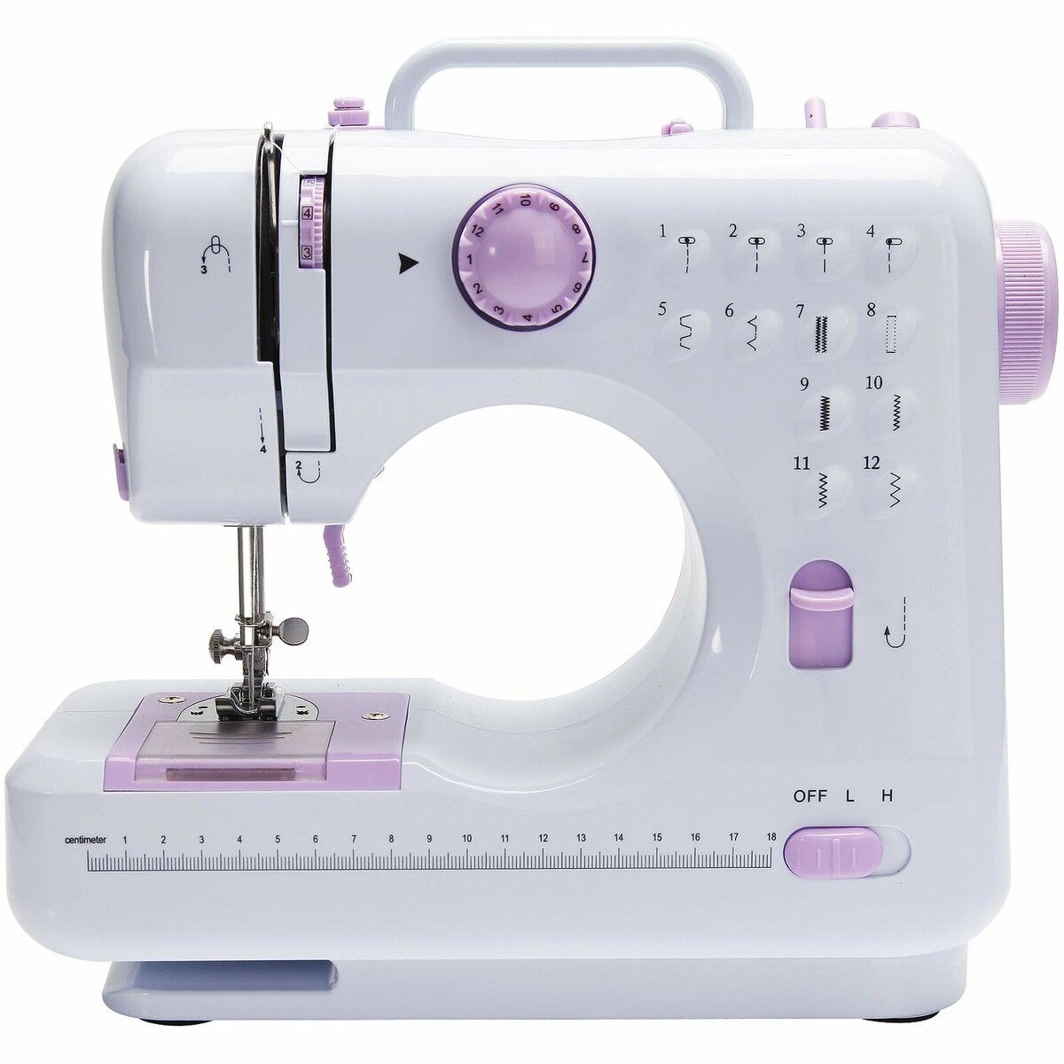 Electric Sewing Machine & extension table Portable Mini with 12 Built ...