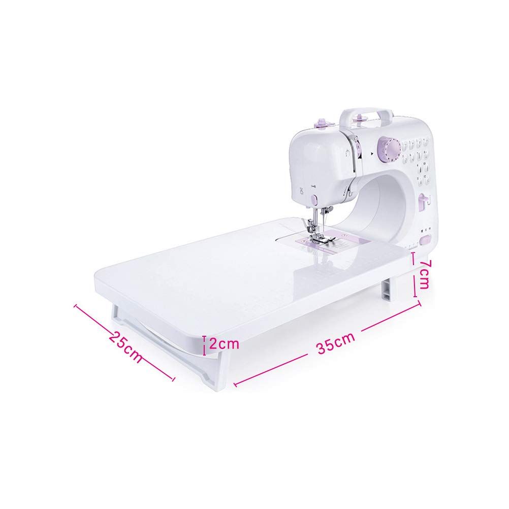 Electric Sewing Machine & extension table Portable Mini with 12 Built ...