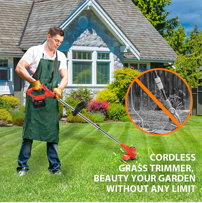 Whipper Snipper Cordless Grass Trimmer Electric Strimmer Garden Tool ...